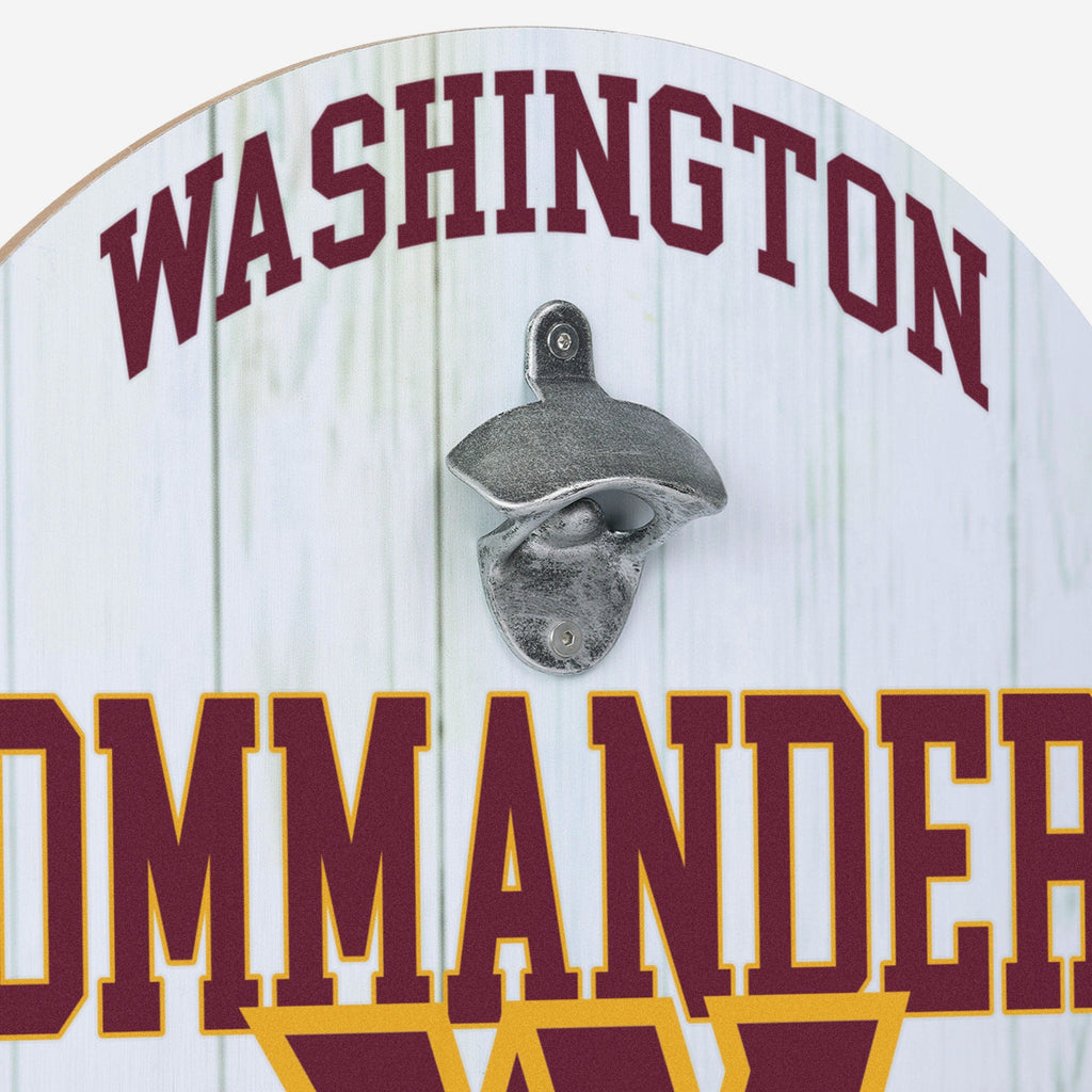 Washington Commanders Bottle Opener Cap Catcher Wall Sign FOCO