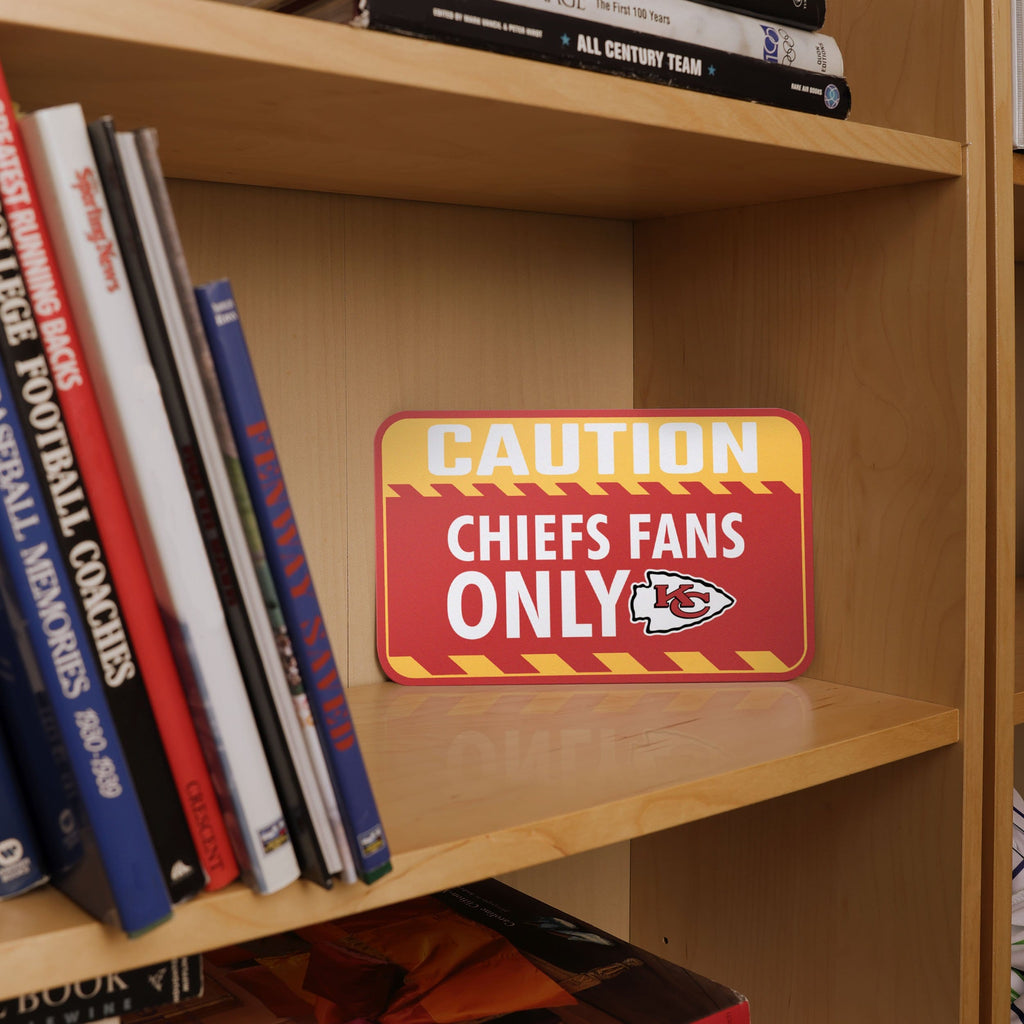 Kansas City Chiefs Caution Sign FOCO