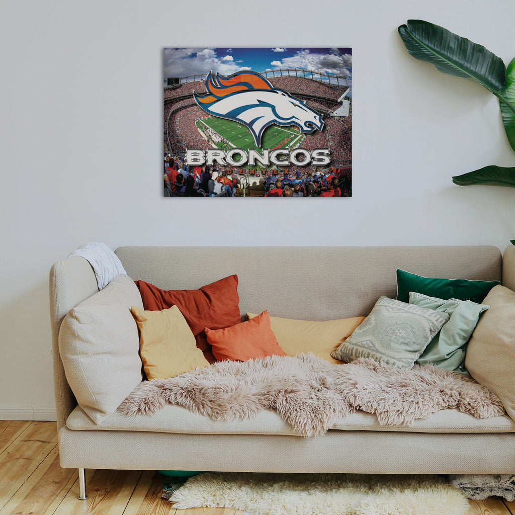 Denver Broncos Canvas Wall Sign FOCO