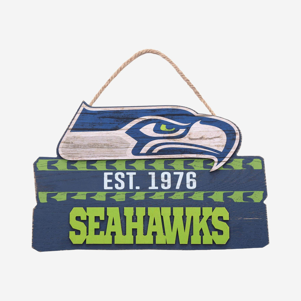 Seattle Seahawks Wooden Die Cut Sign FOCO