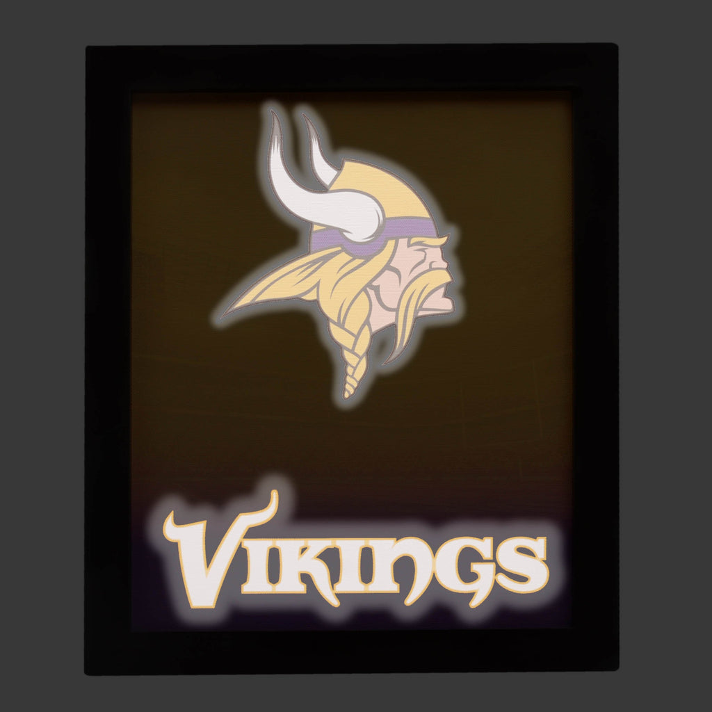 Minnesota Vikings Glow Wall Sign FOCO