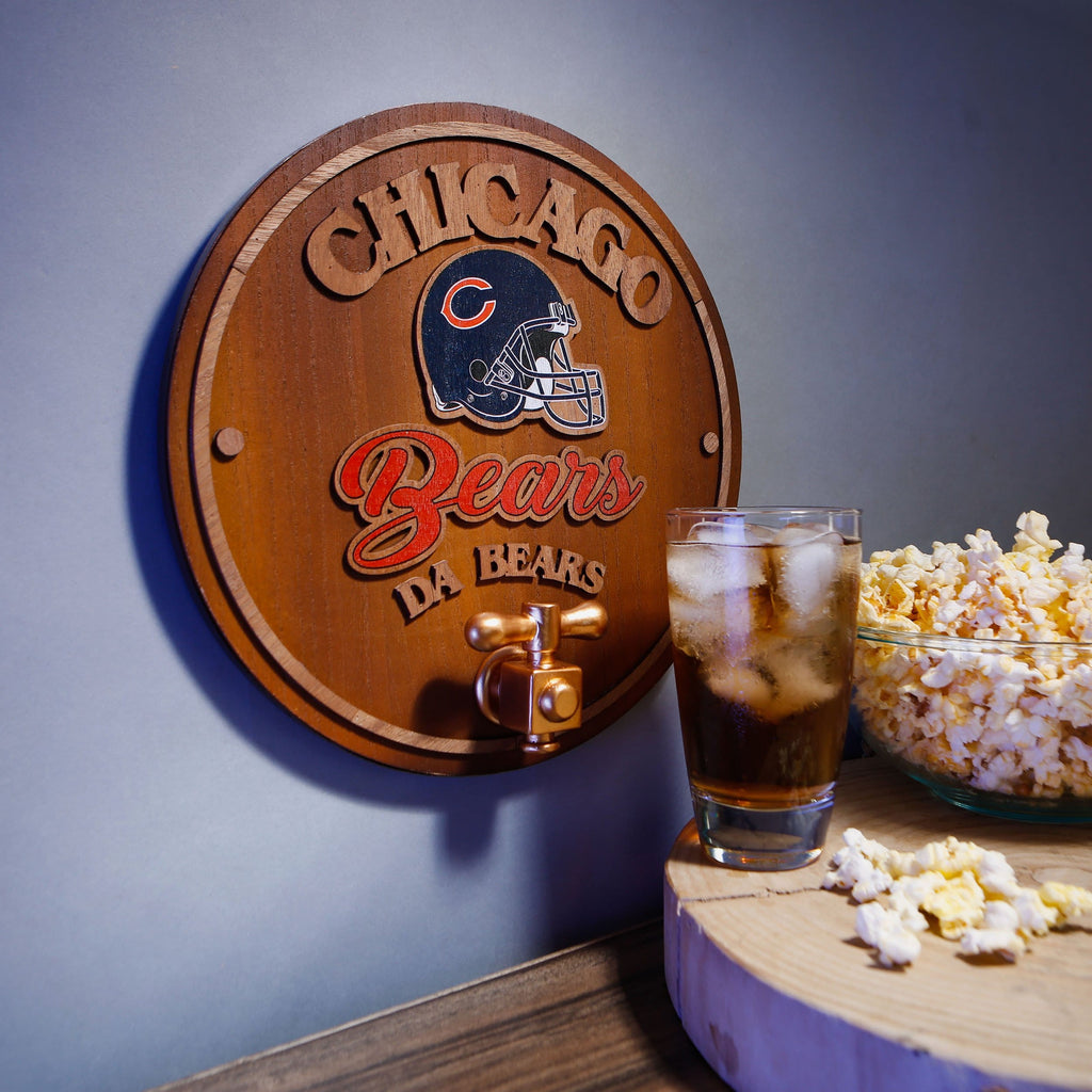 Chicago Bears Keg Tap Sign FOCO