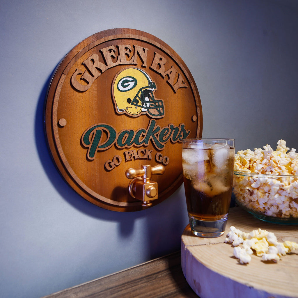 Green Bay Packers Keg Tap Sign FOCO