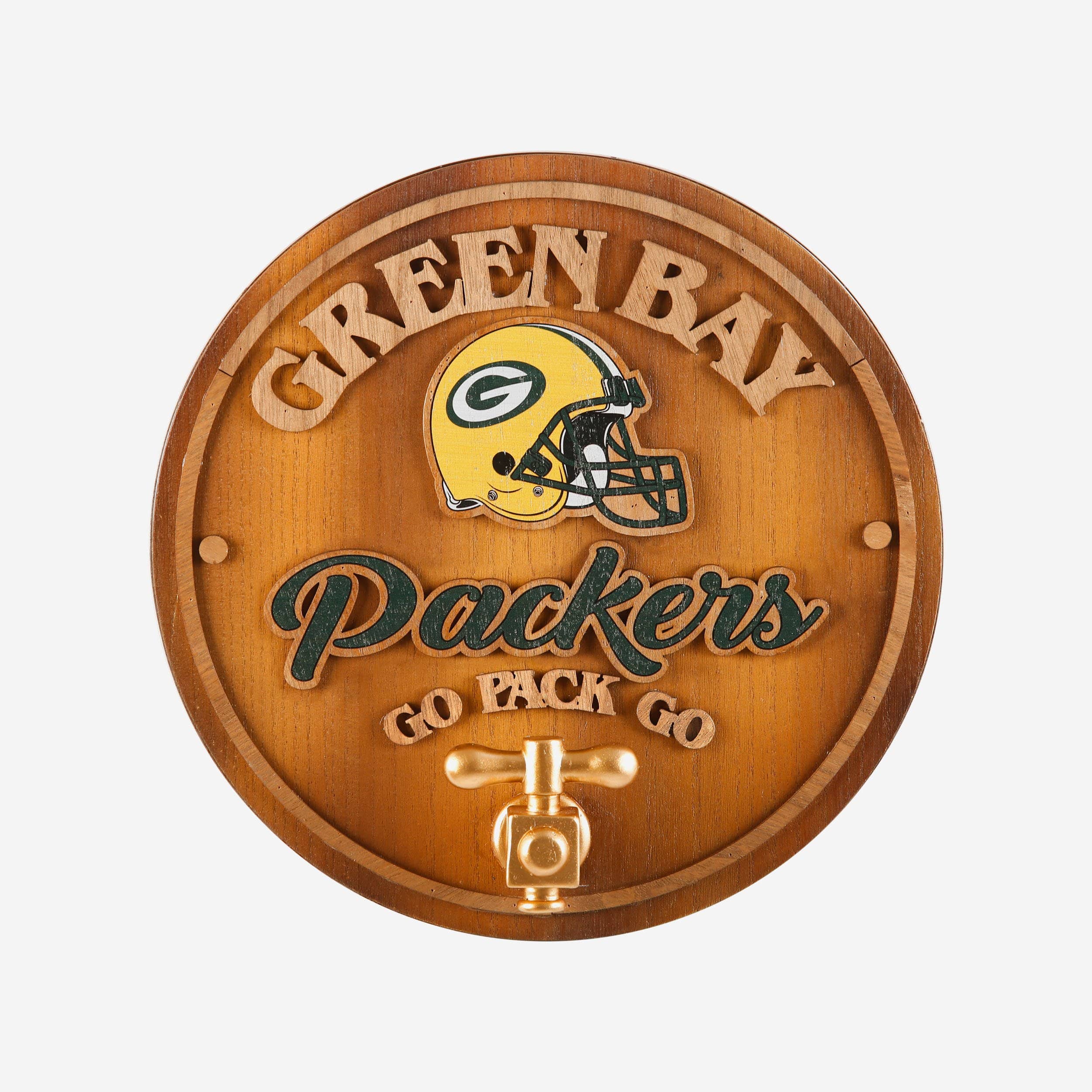 Green Bay Packers Keg Tap Sign FOCO