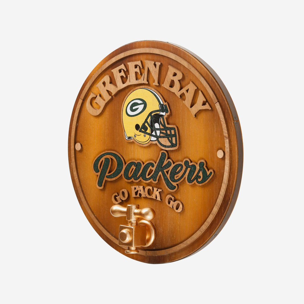 Green Bay Packers Keg Tap Sign FOCO