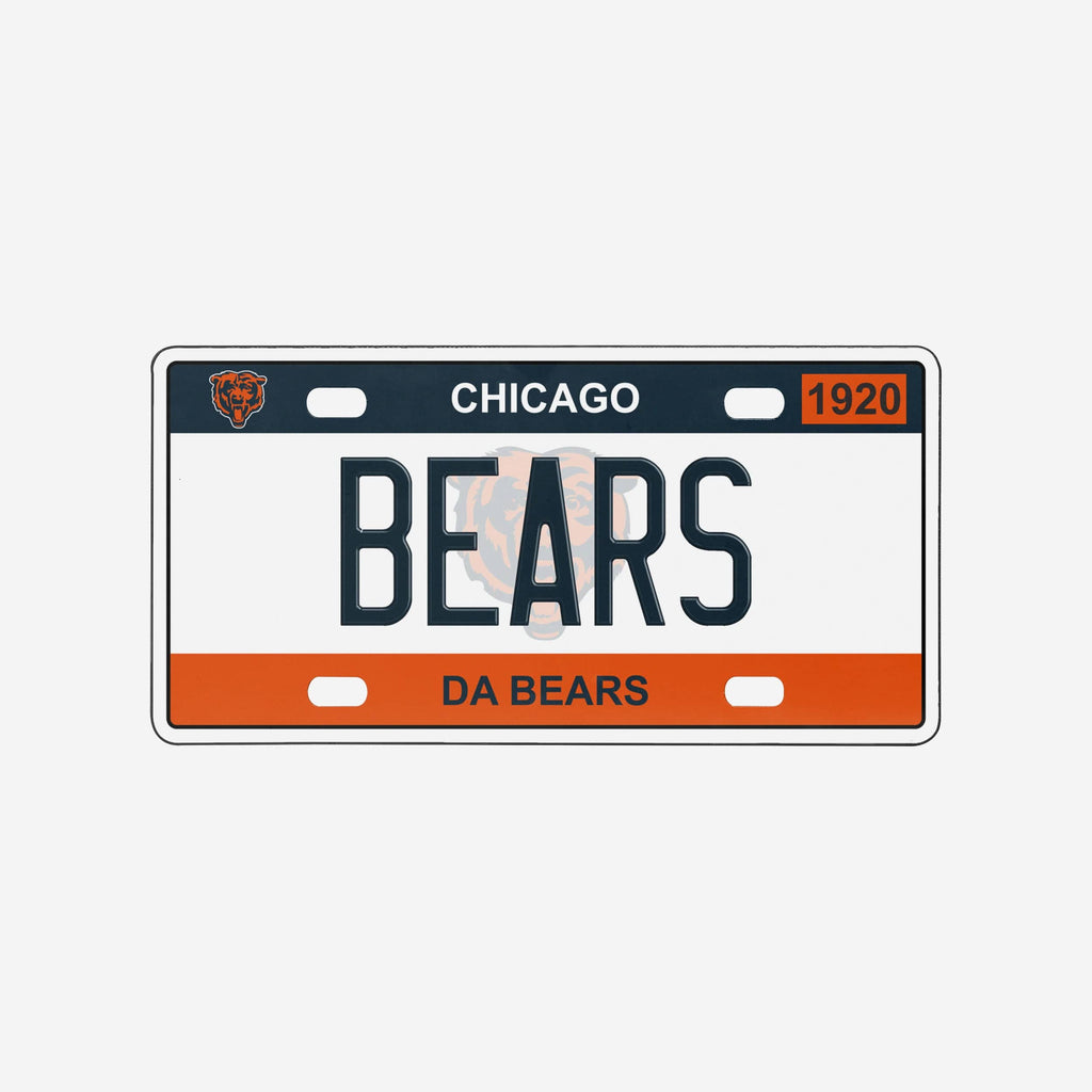 Chicago Bears License Plate Wall Sign FOCO