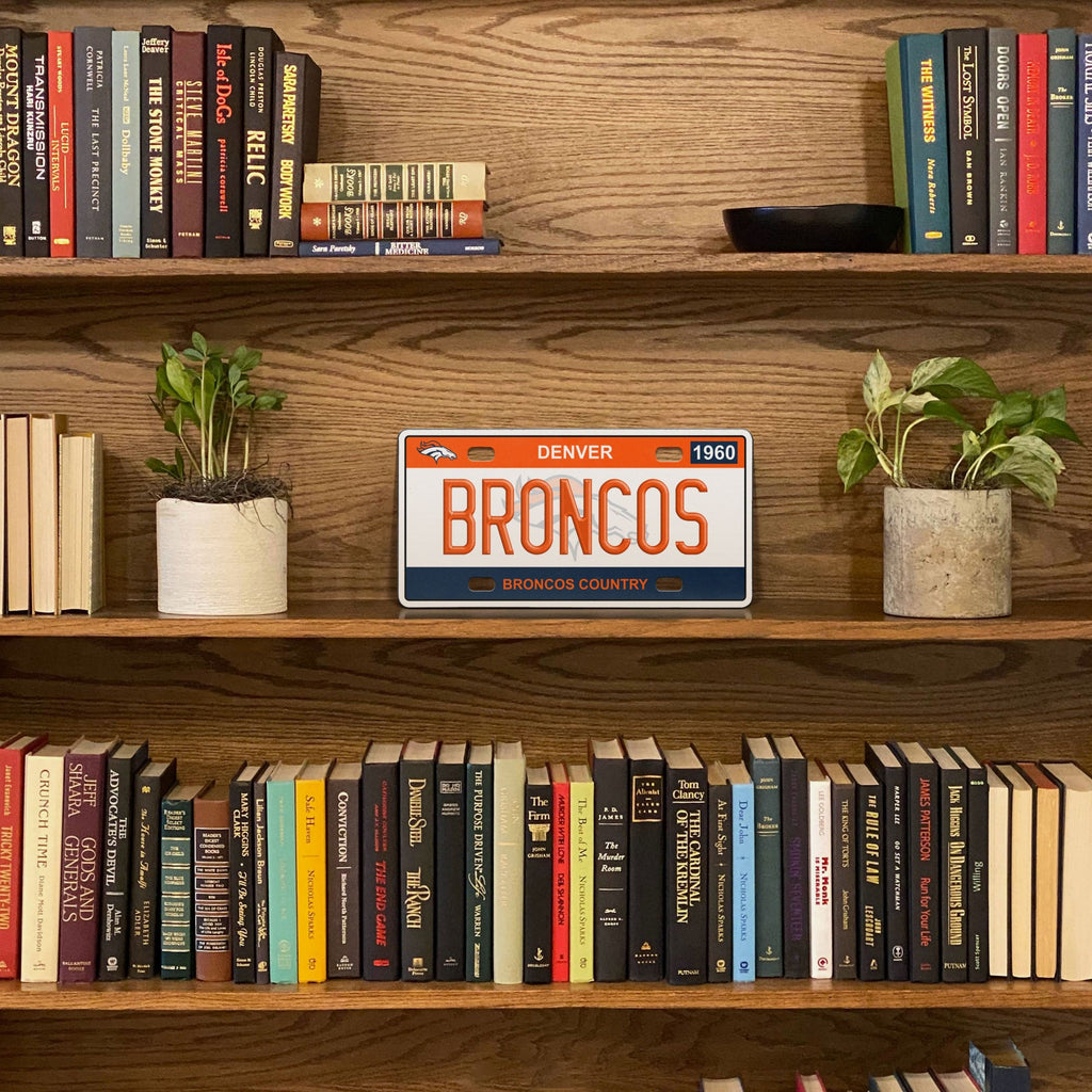 Denver Broncos License Plate Wall Sign FOCO