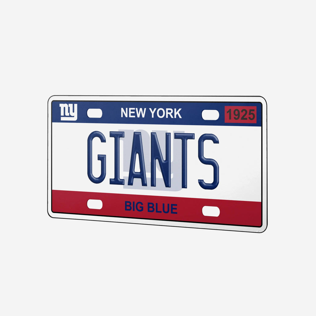 New York Giants License Plate Wall Sign FOCO