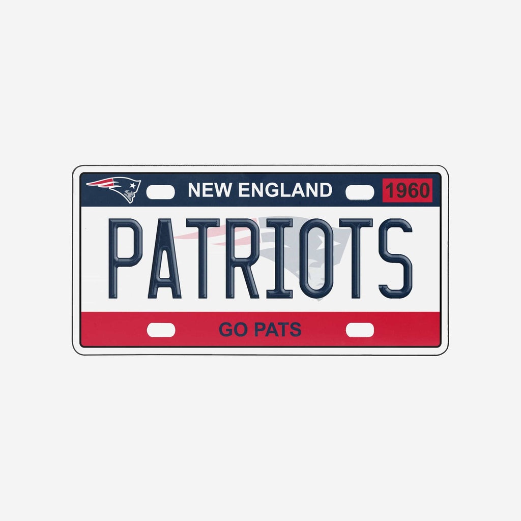 New England Patriots License Plate Wall Sign FOCO