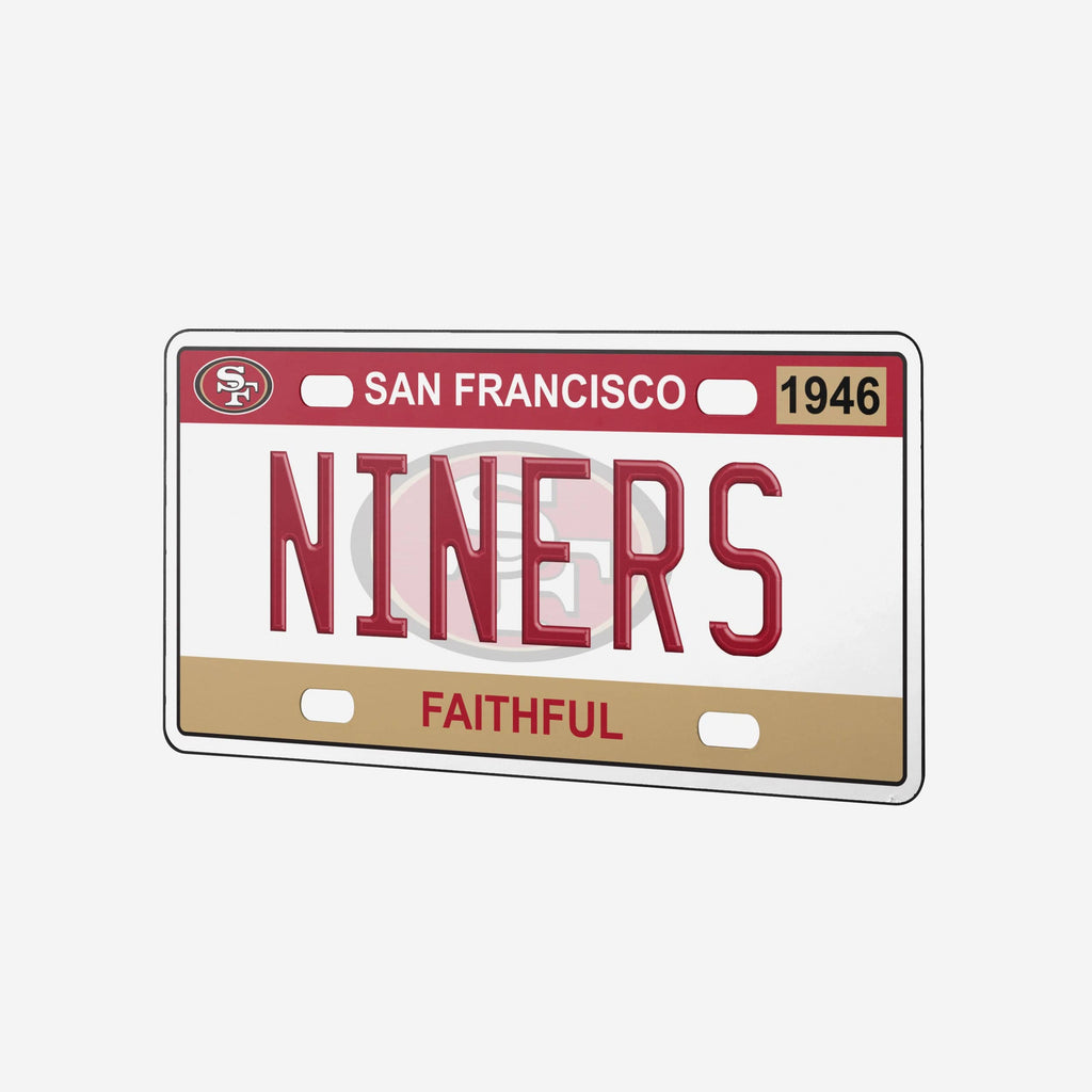 San Francisco 49ers License Plate Wall Sign FOCO