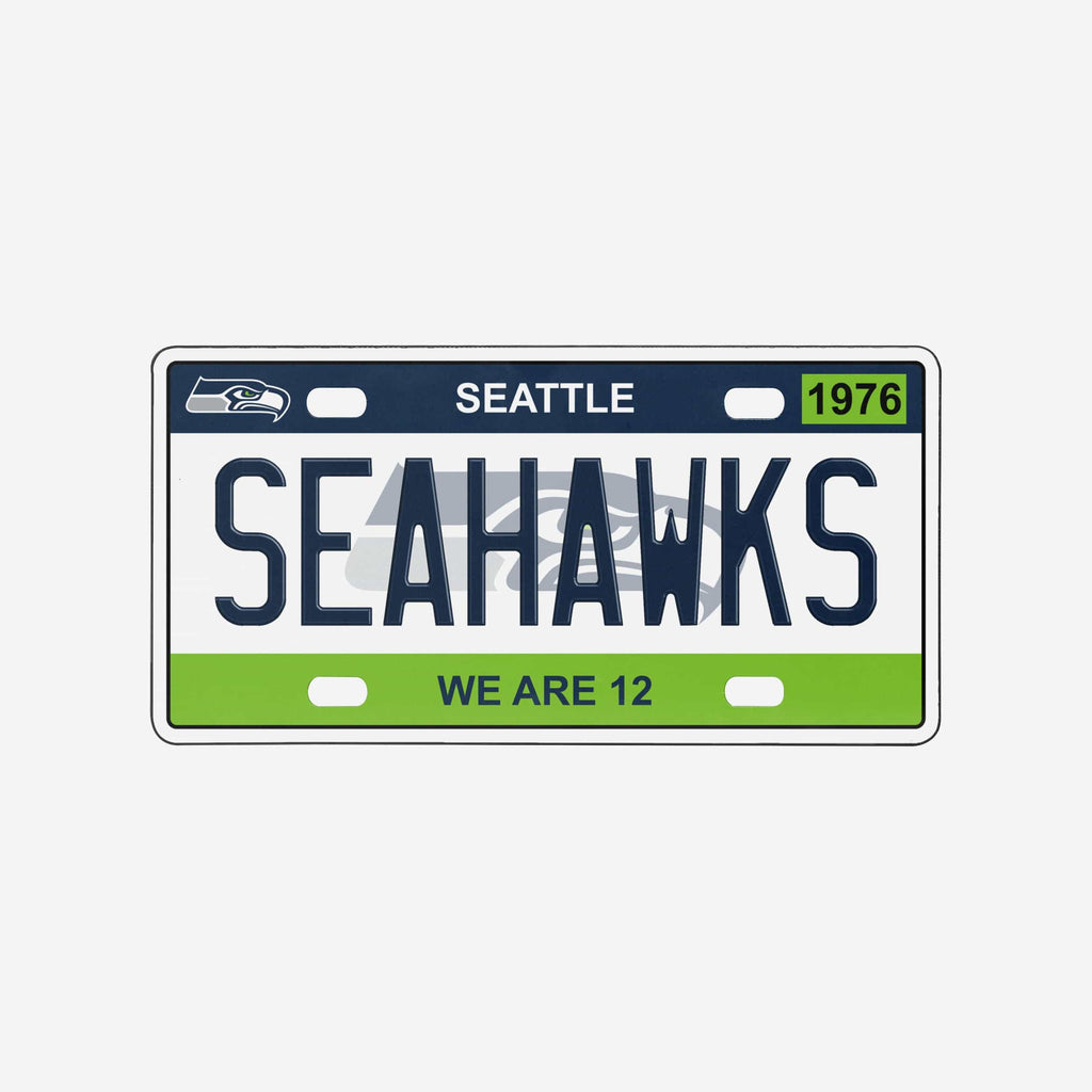 Seattle Seahawks License Plate Wall Sign FOCO