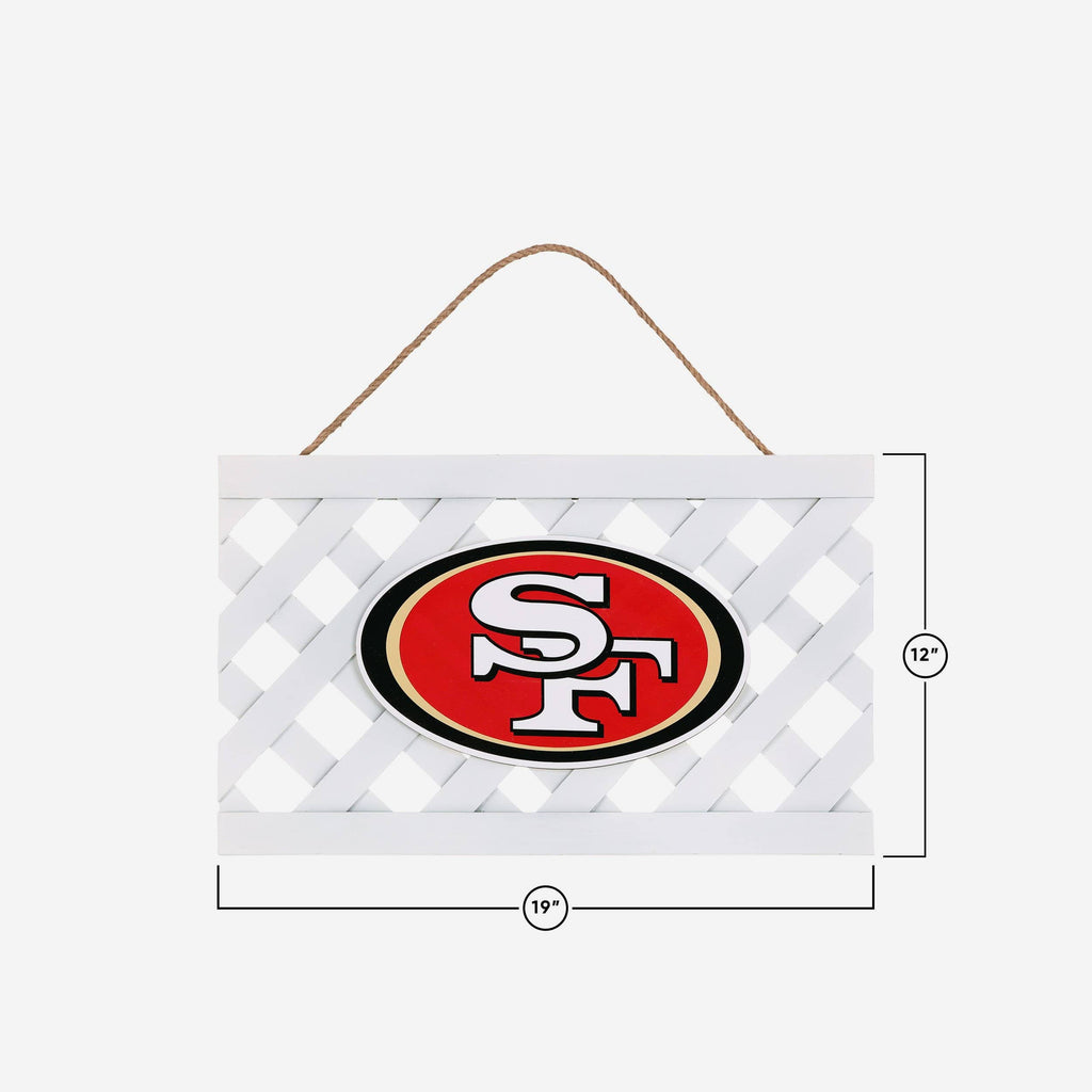 San Francisco 49ers Lattice Garden Sign FOCO
