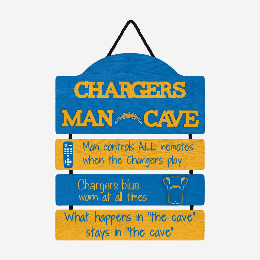 Los Angeles Chargers Mancave Sign FOCO