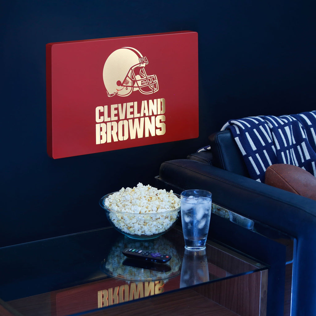 Cleveland Browns Metal Light Up Logo Sign FOCO