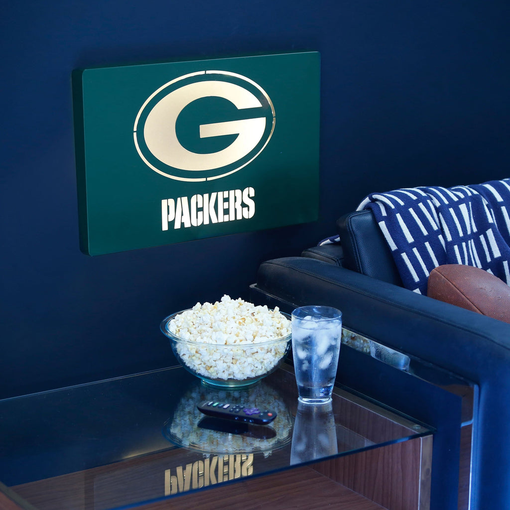 Green Bay Packers Metal Light Up Logo Sign FOCO