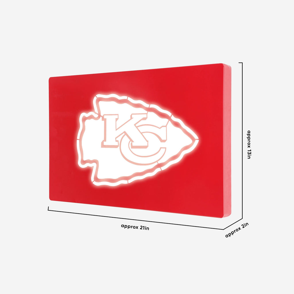 Kansas City Chiefs Metal Light Up Logo Sign FOCO
