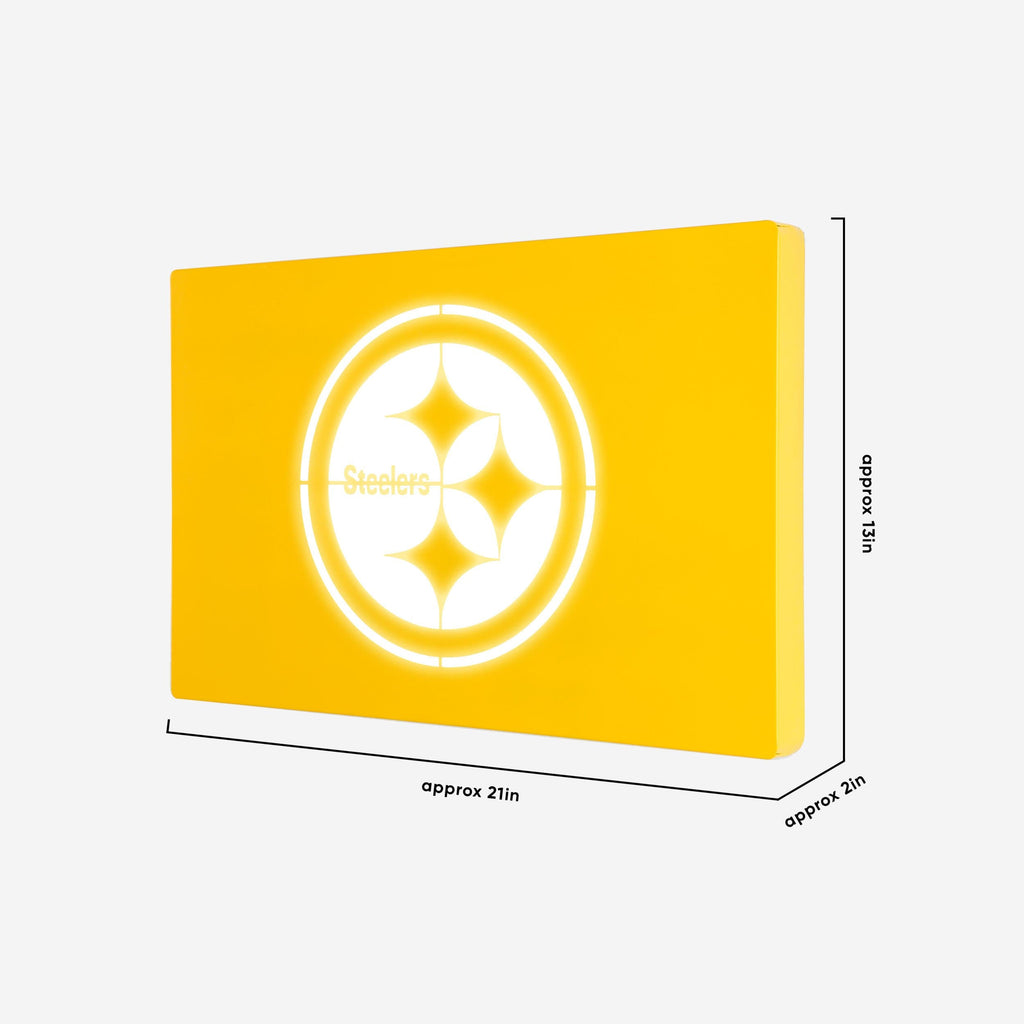 Pittsburgh Steelers Metal Light Up Logo Sign FOCO