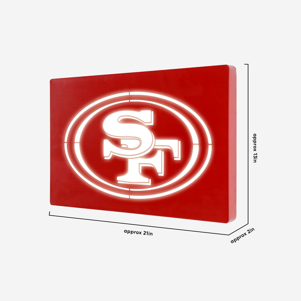 San Francisco 49ers Metal Light Up Logo Sign FOCO