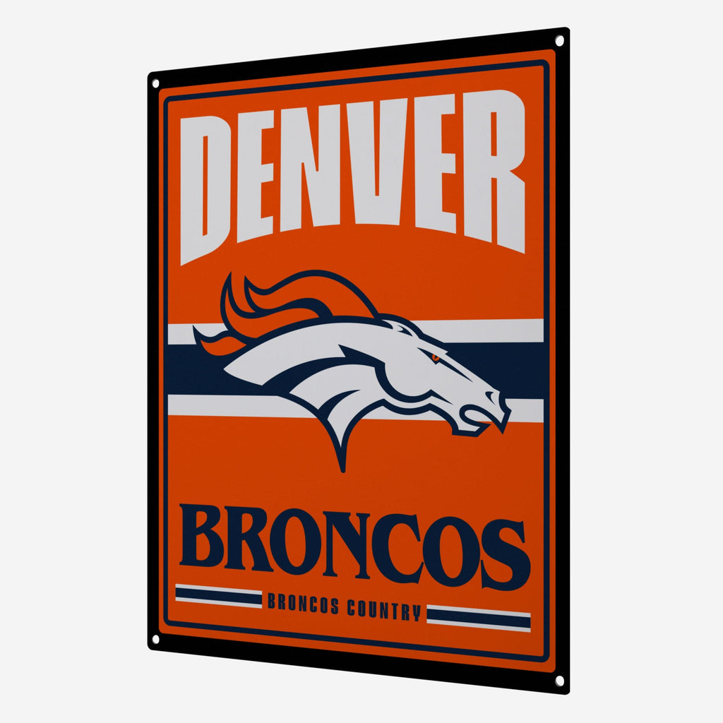 Denver Broncos Metal Tacker Wall Sign FOCO