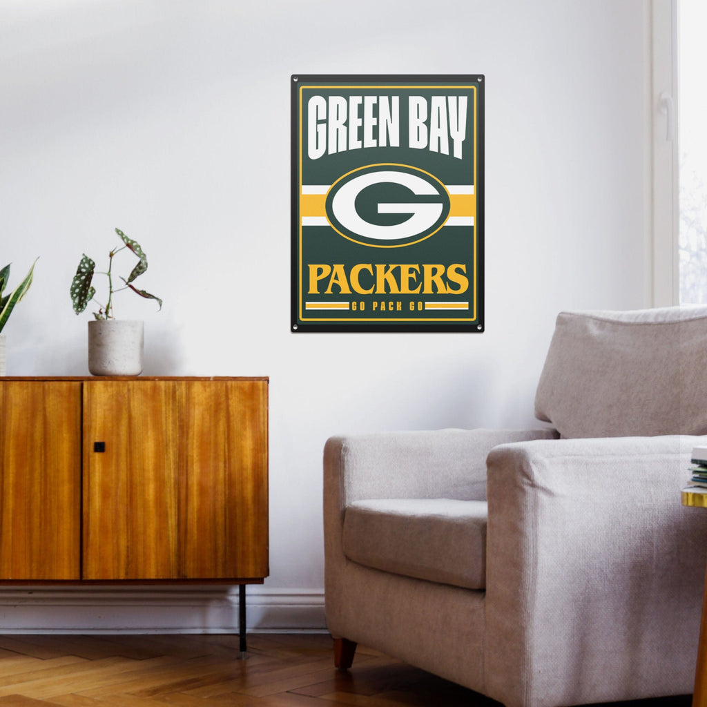 Green Bay Packers Metal Tacker Wall Sign FOCO