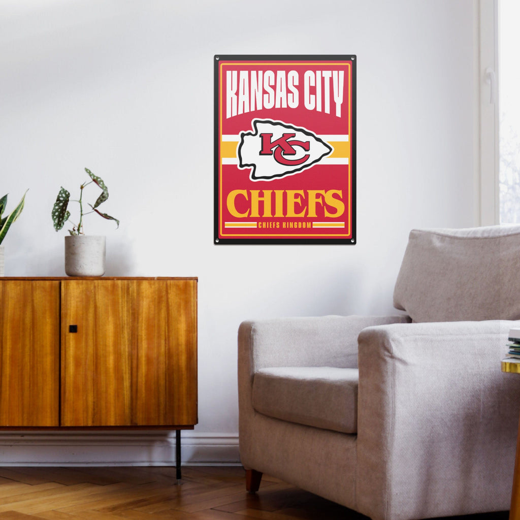 Kansas City Chiefs Metal Tacker Wall Sign FOCO