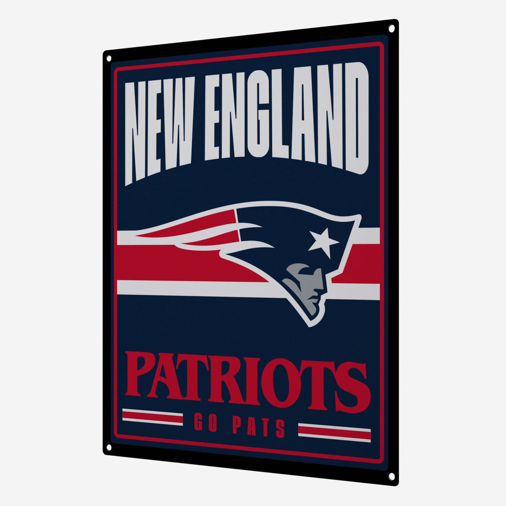 New England Patriots Metal Tacker Wall Sign FOCO