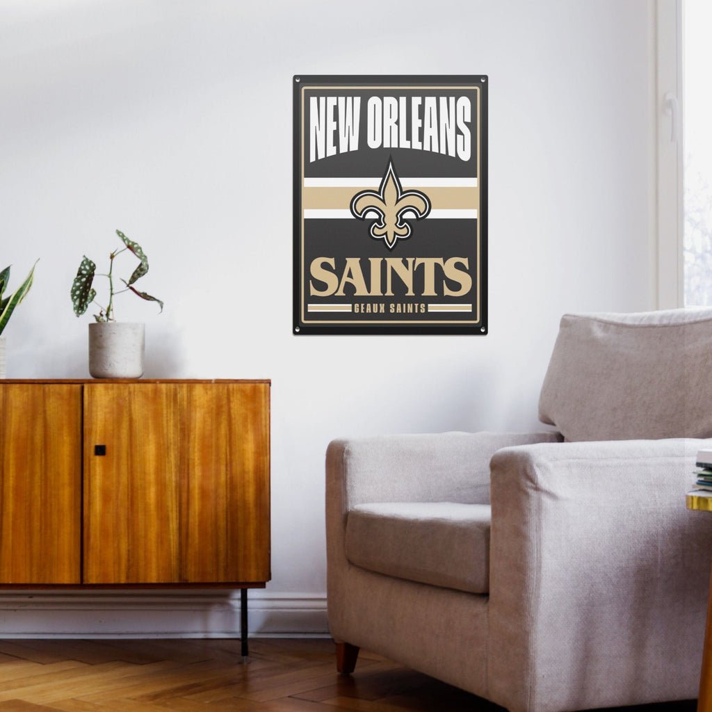New Orleans Saints Metal Tacker Wall Sign FOCO