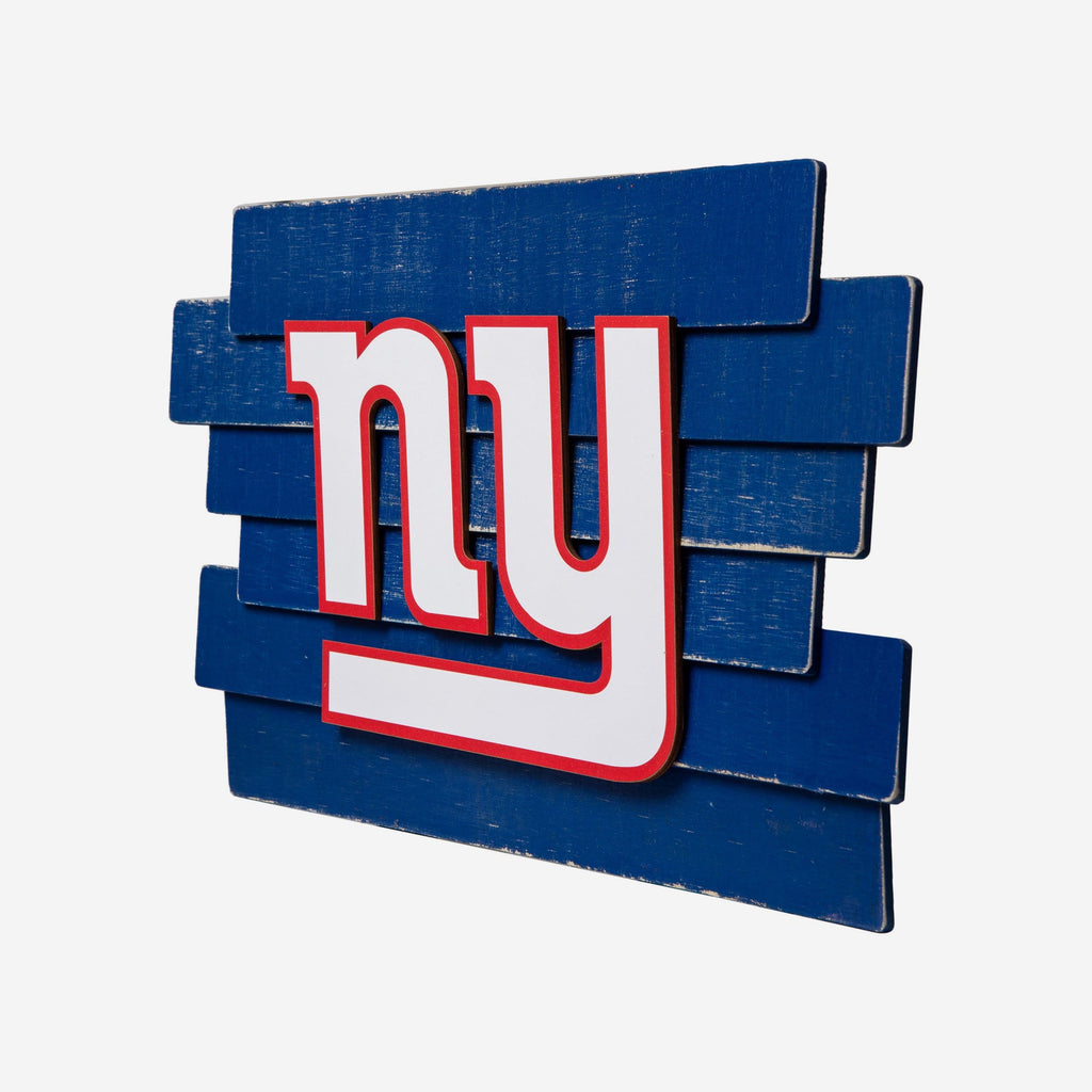 New York Giants Staggered Wood Logo Sign FOCO
