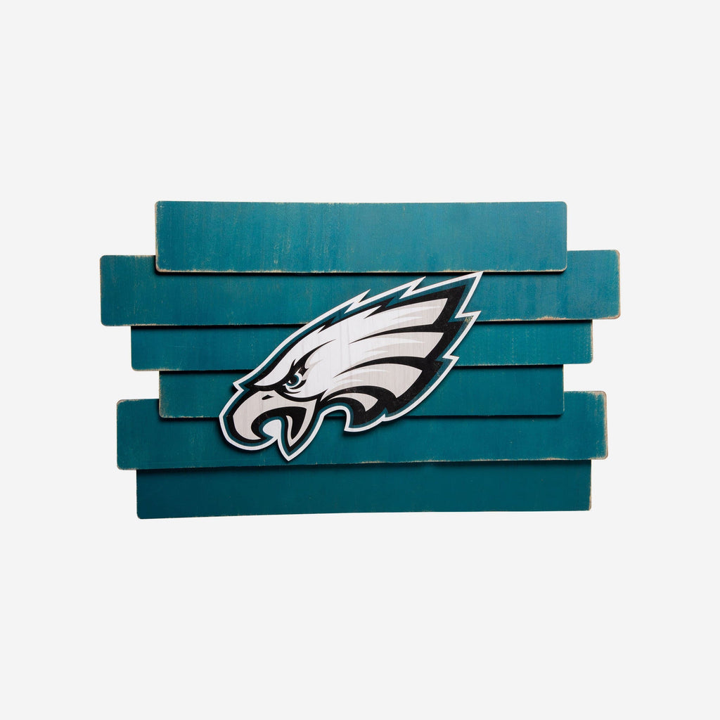 Philadelphia Eagles Staggered Wood Logo Sign FOCO
