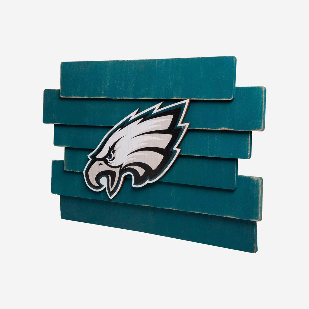 Philadelphia Eagles Staggered Wood Logo Sign FOCO