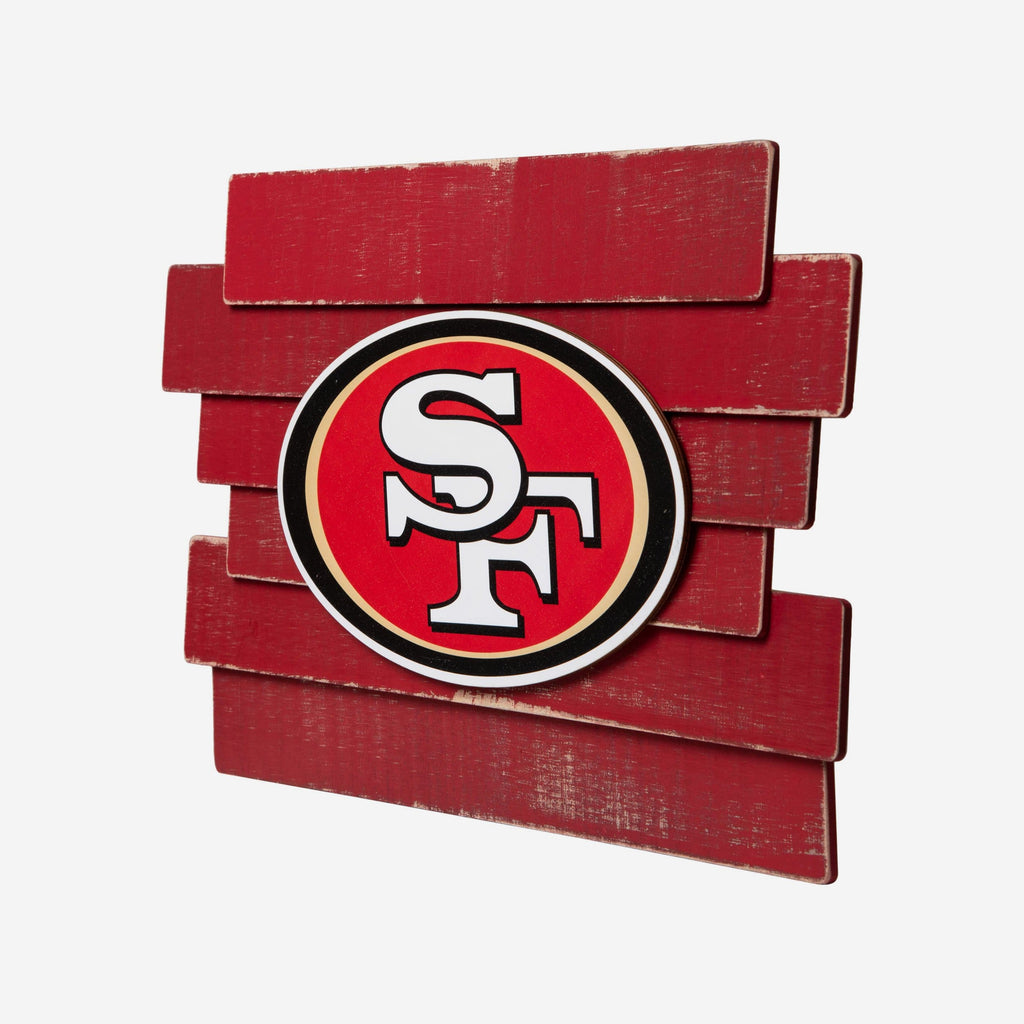 San Francisco 49ers Staggered Wood Logo Sign FOCO