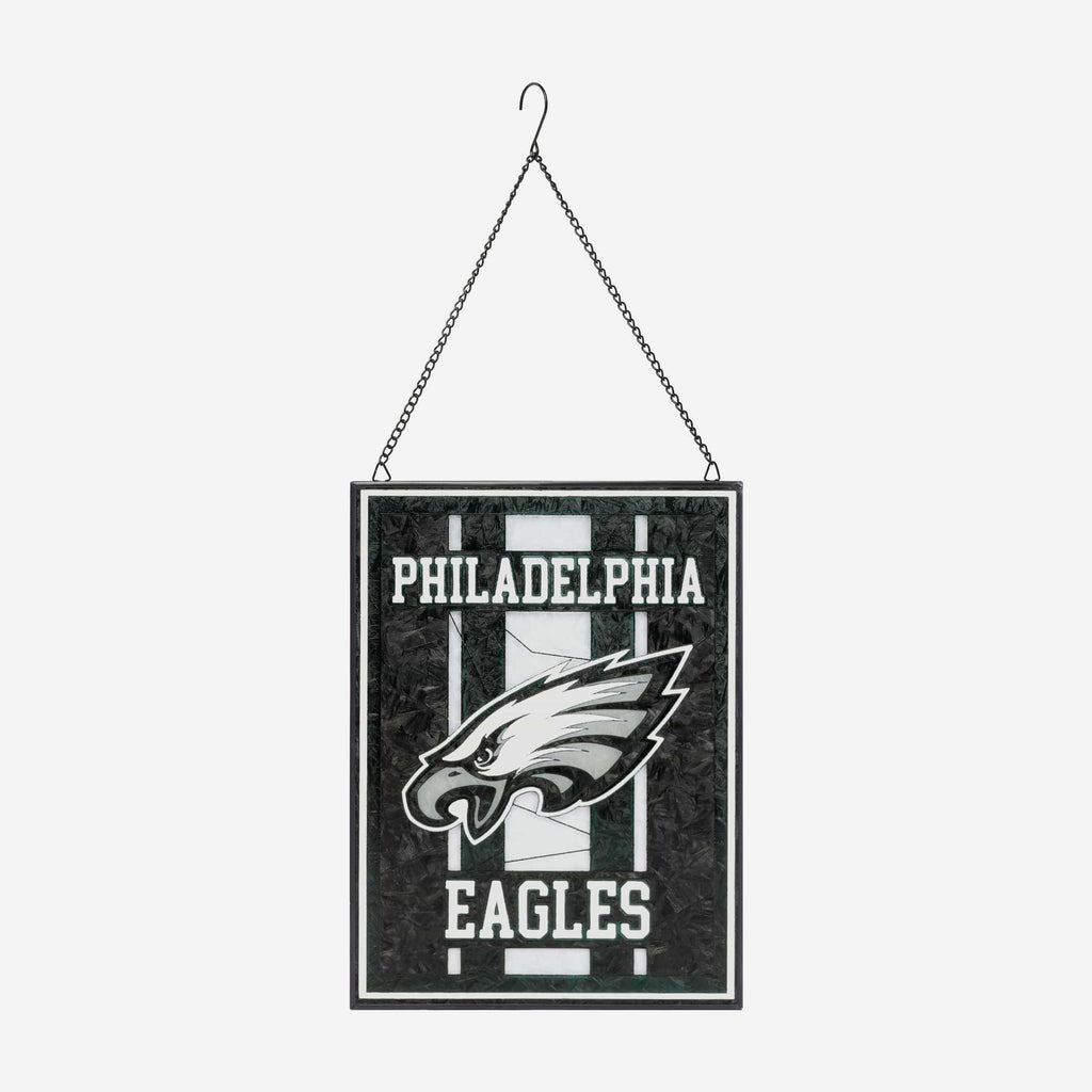 Philadelphia Eagles Team Stripe Stain Glass Sign FOCO