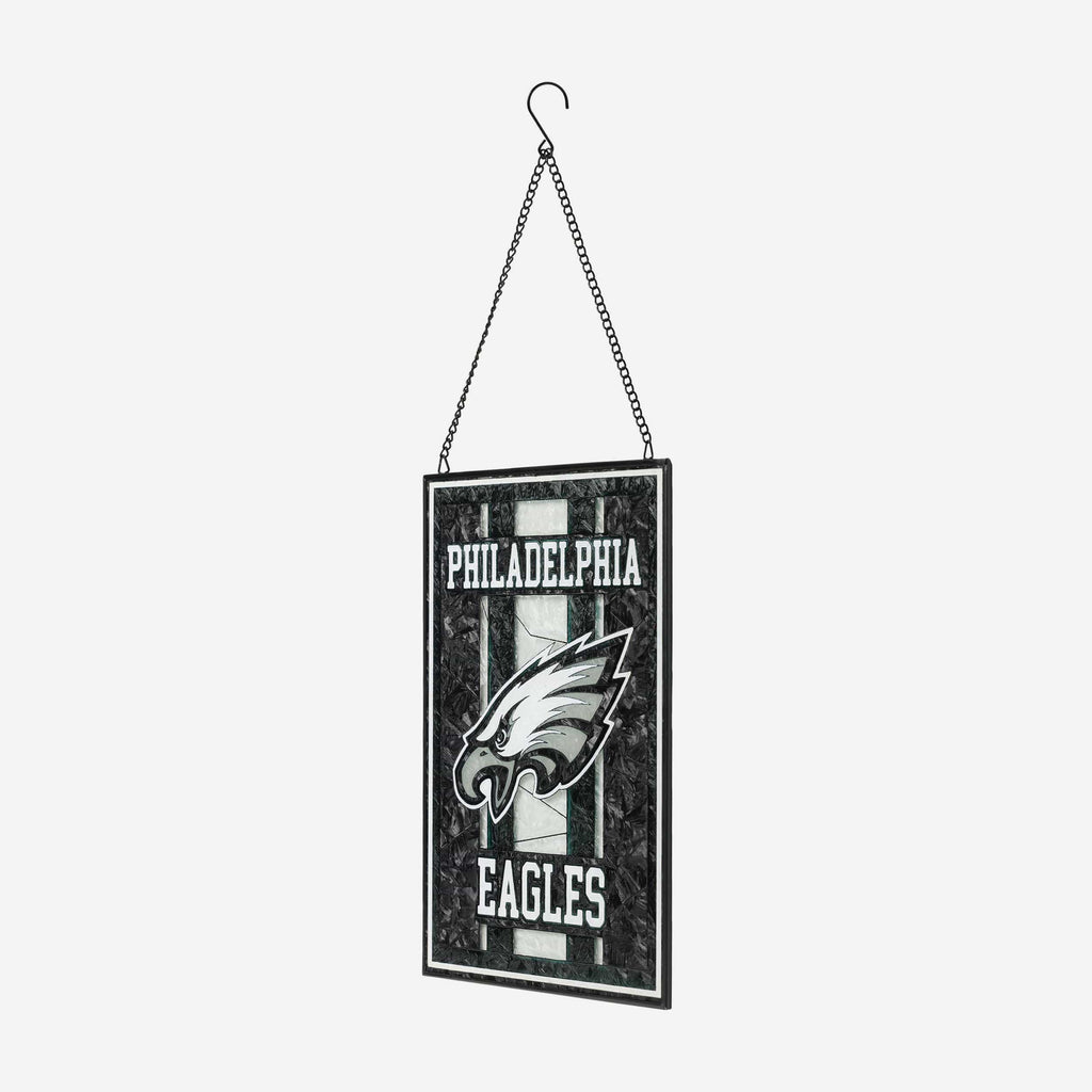 Philadelphia Eagles Team Stripe Stain Glass Sign FOCO