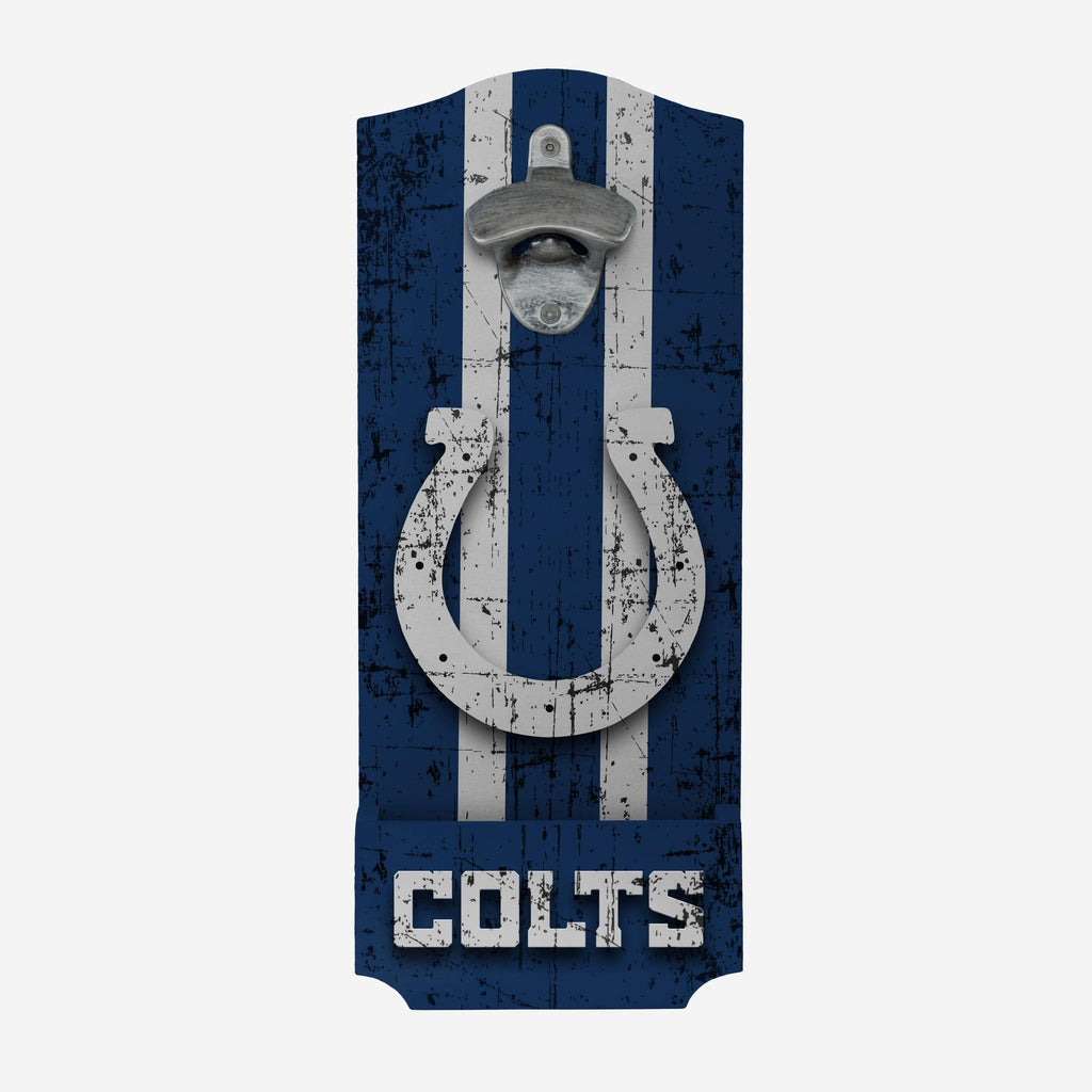 Indianapolis Colts Wooden Bottle Cap Opener Sign FOCO