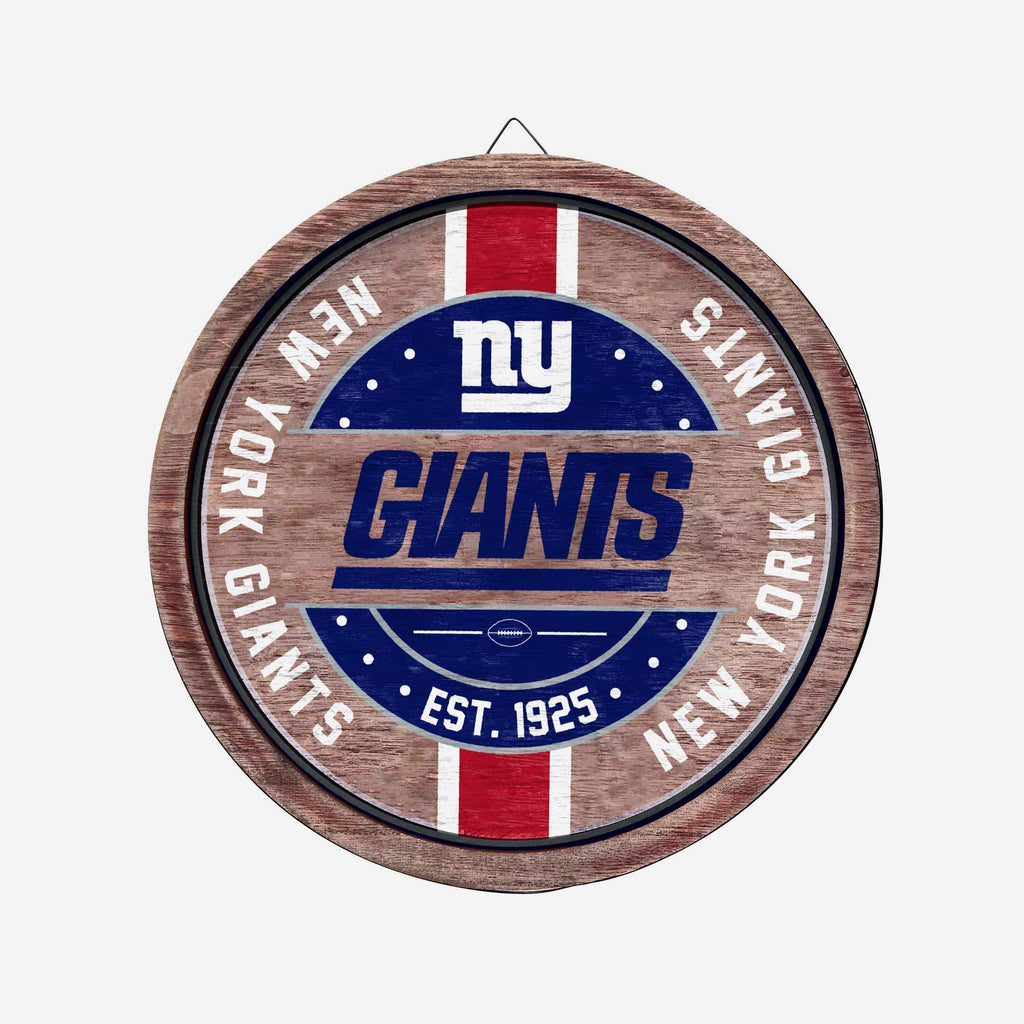 New York Giants Wooden Barrel Sign FOCO