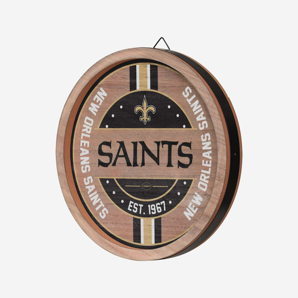 New Orleans Saints Wooden Barrel Sign FOCO