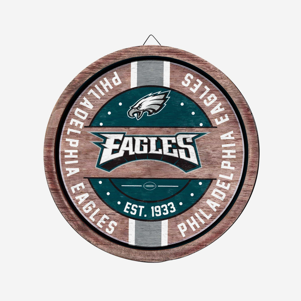 Philadelphia Eagles Wooden Barrel Sign FOCO
