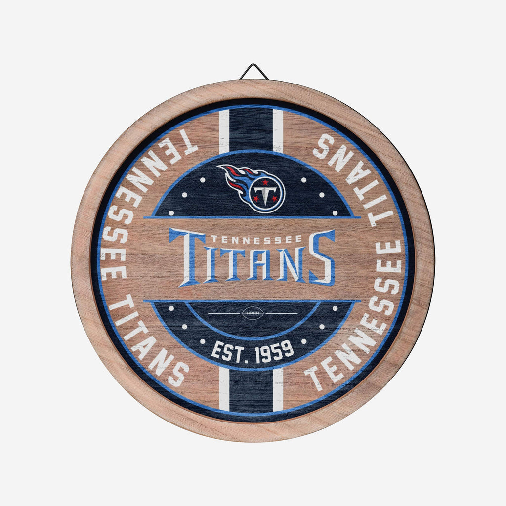 Tennessee Titans Wooden Barrel Sign FOCO