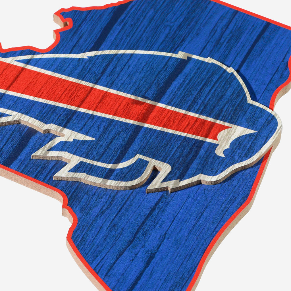 Buffalo Bills Wood State Sign FOCO