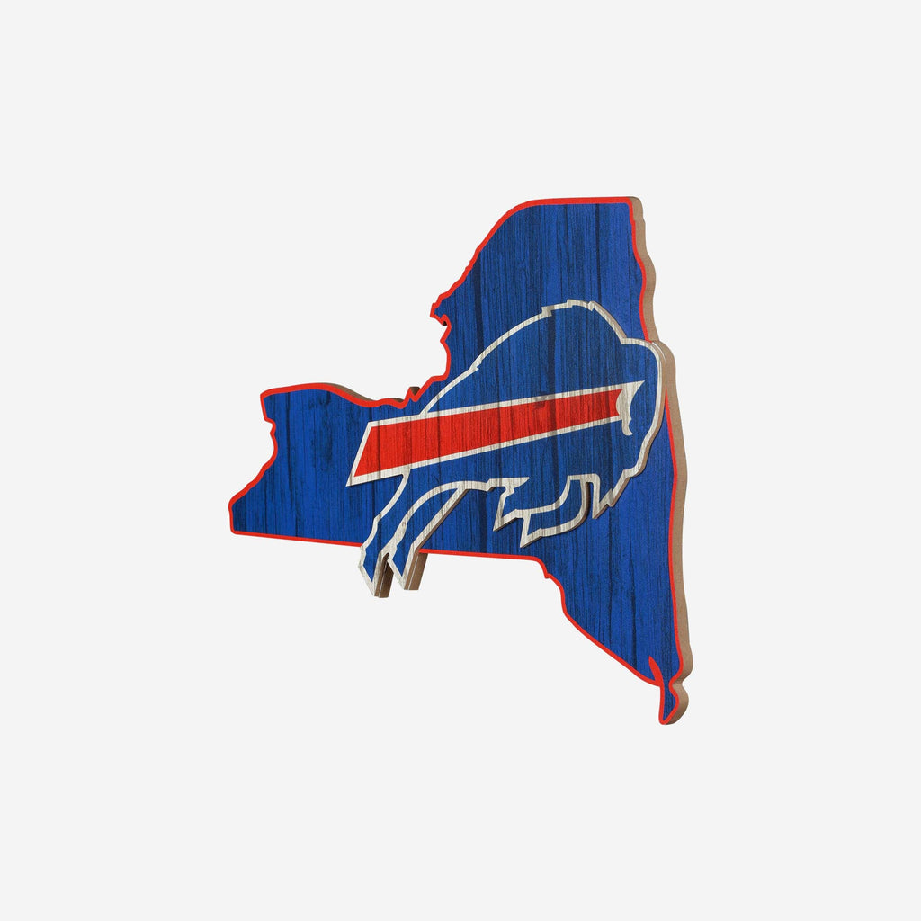 Buffalo Bills Wood State Sign FOCO