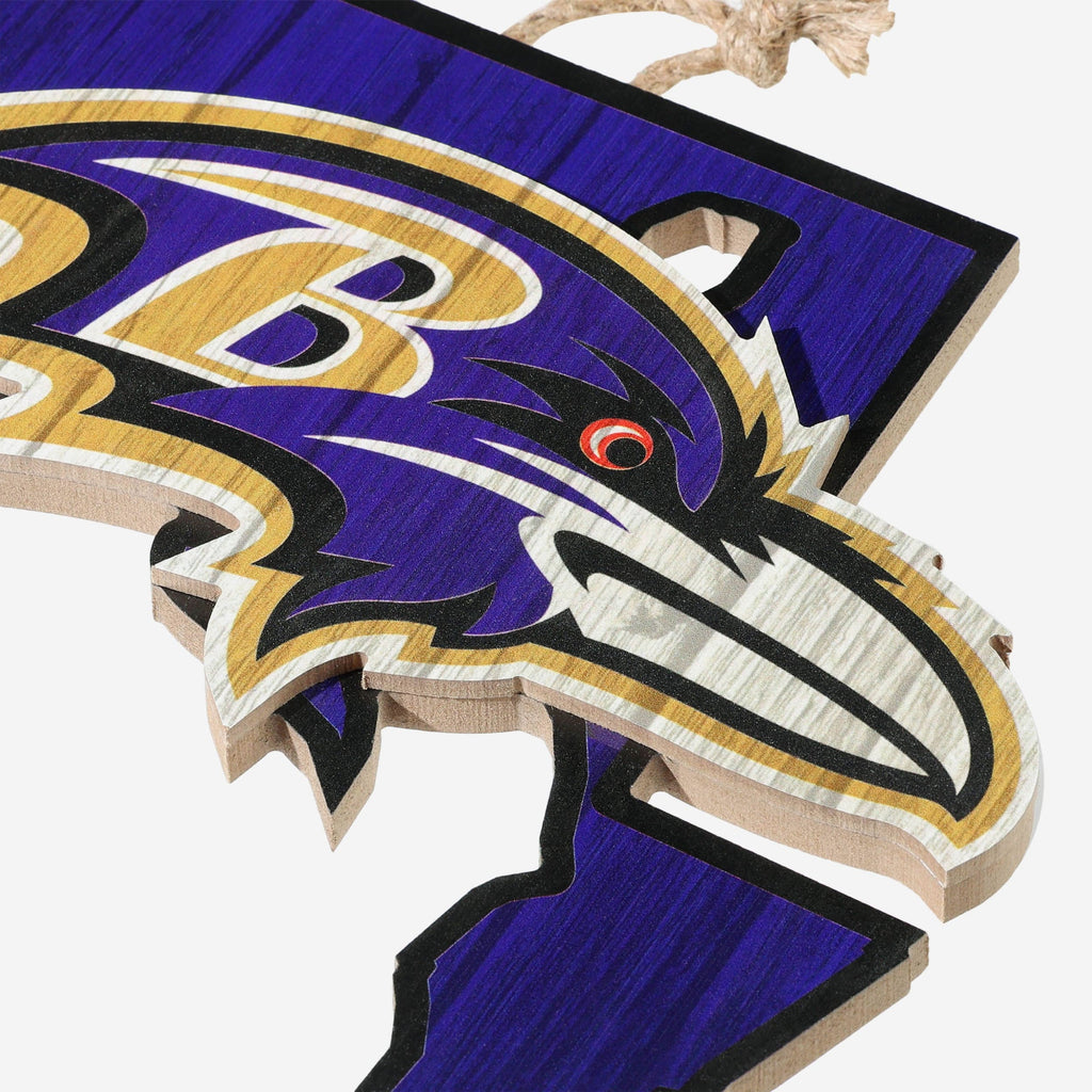 Baltimore Ravens Wood State Sign FOCO