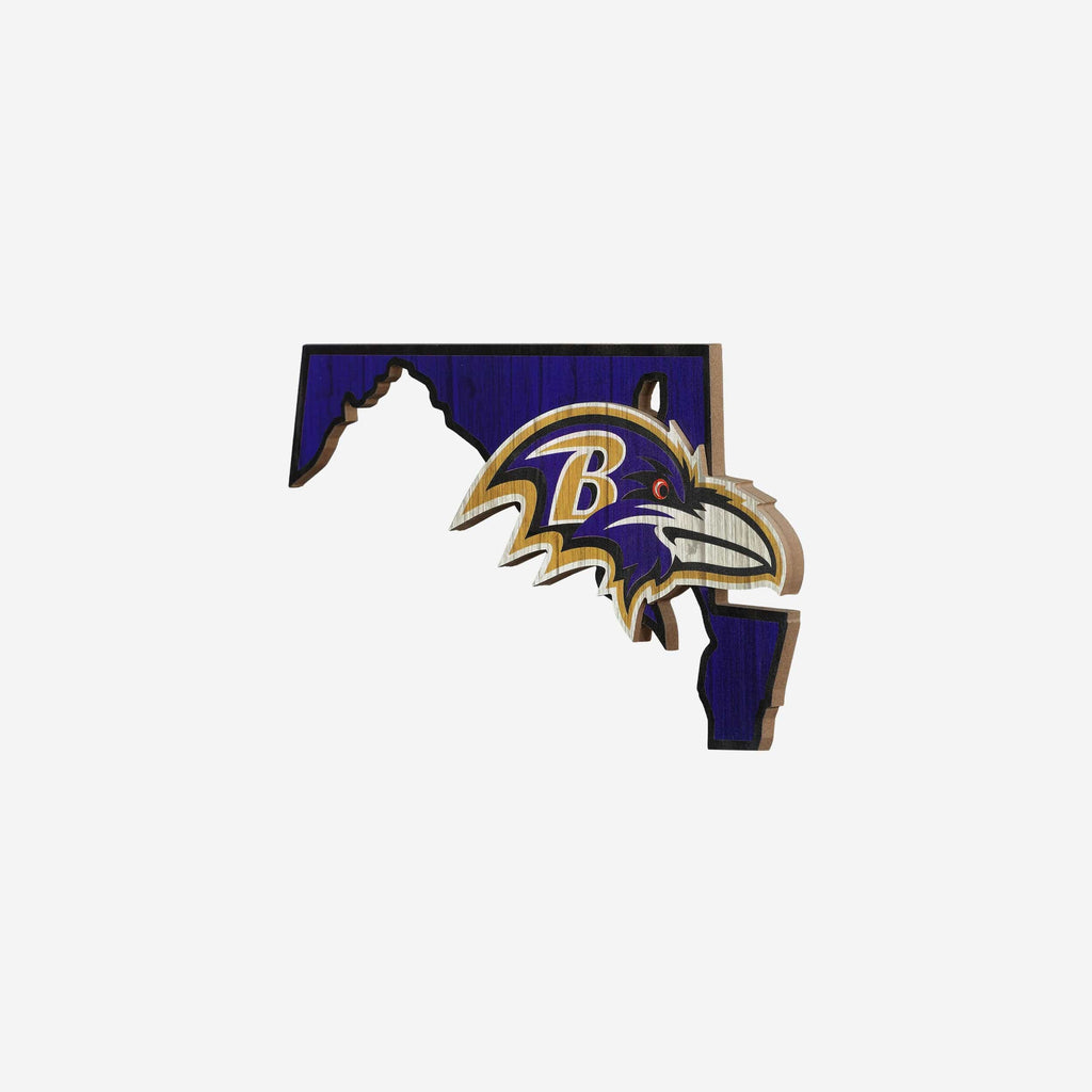 Baltimore Ravens Wood State Sign FOCO