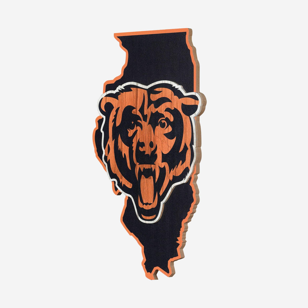 Chicago Bears Wood State Sign FOCO