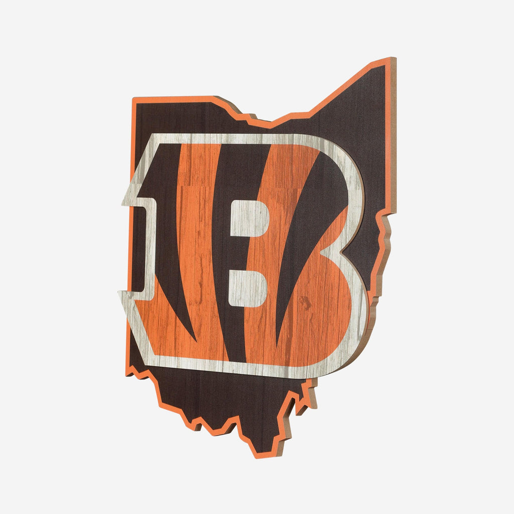 Cincinnati Bengals Wood State Sign FOCO