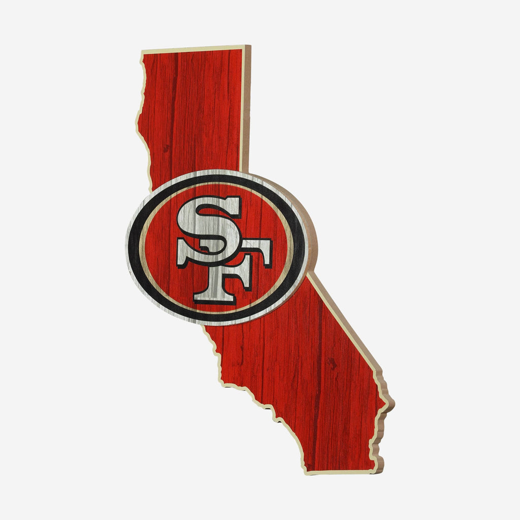 San Francisco 49ers Wood State Sign FOCO