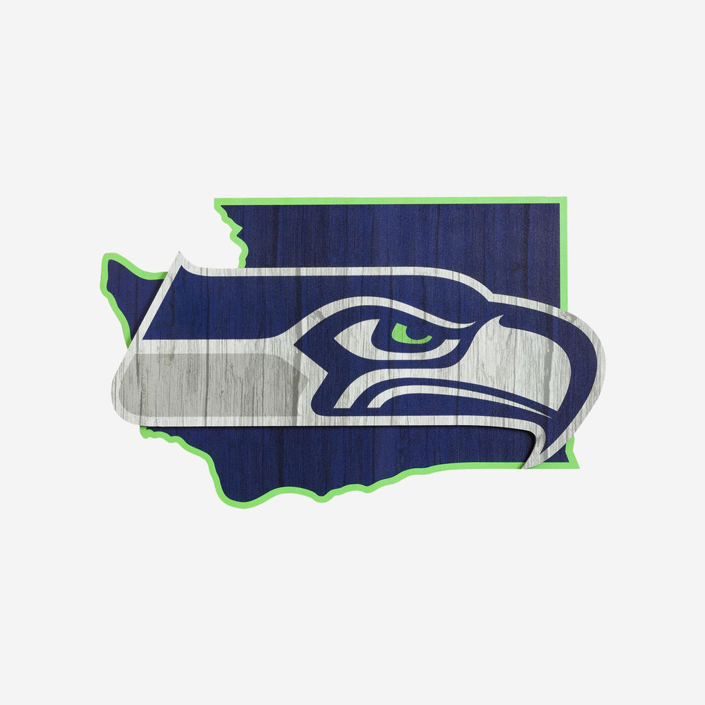 Seattle Seahawks Wood State Sign FOCO