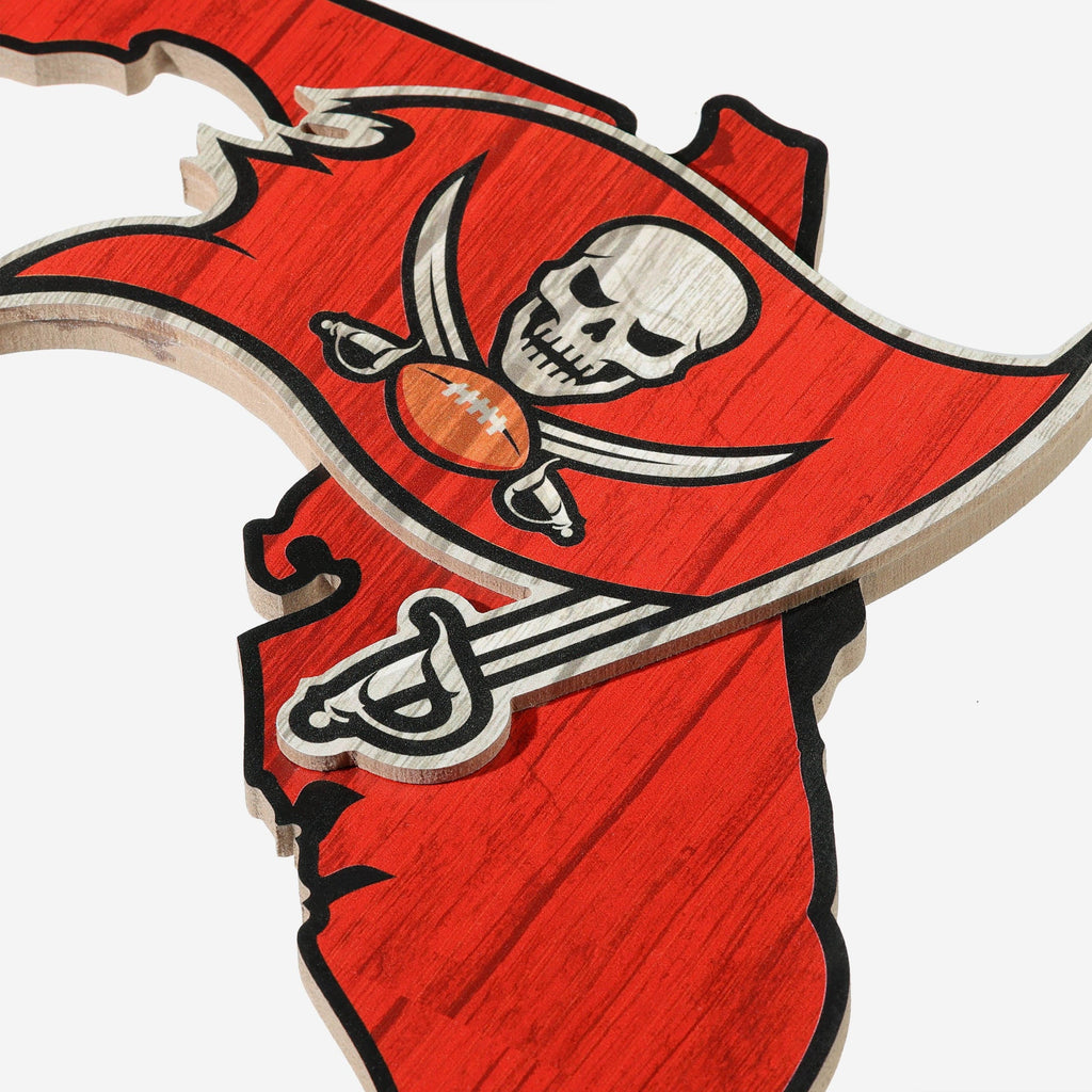 Tampa Bay Buccaneers Wood State Sign FOCO