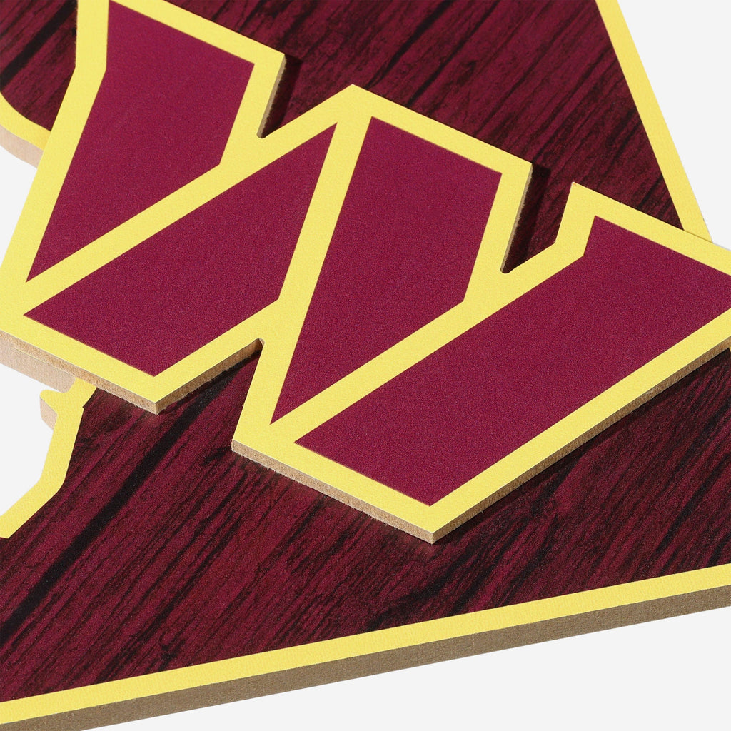 Washington Commanders Wood State Sign FOCO