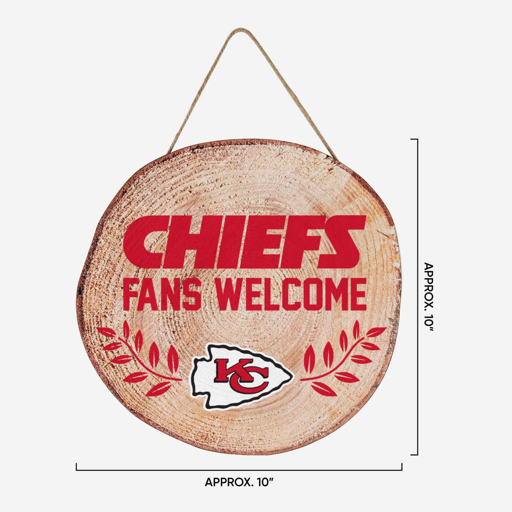 Kansas City Chiefs Wood Stump Sign FOCO