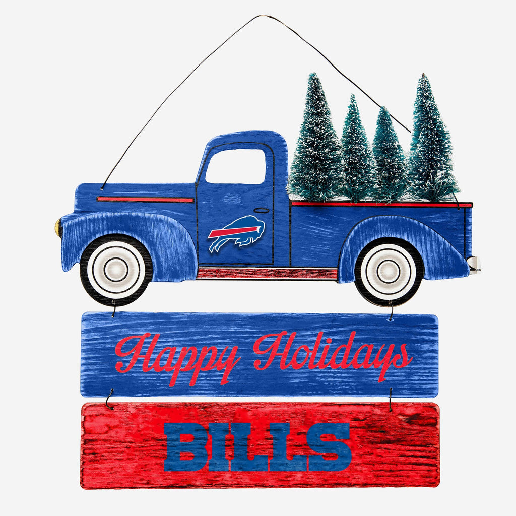 Buffalo Bills Wooden Truck With Tree Sign FOCO